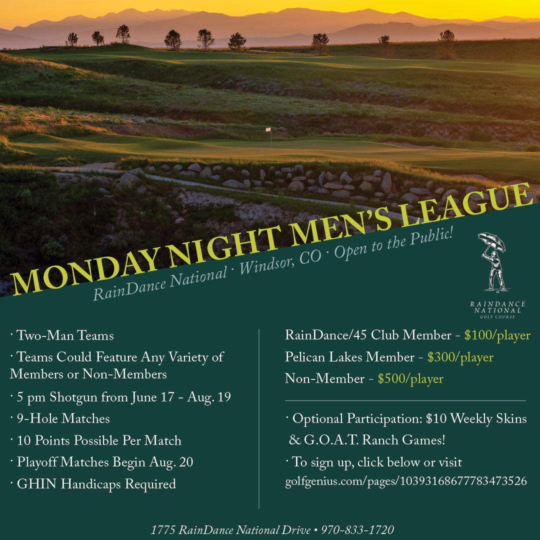 MONDAY NIGHT MEN'S LEAGUE | RainDance National Golf Course